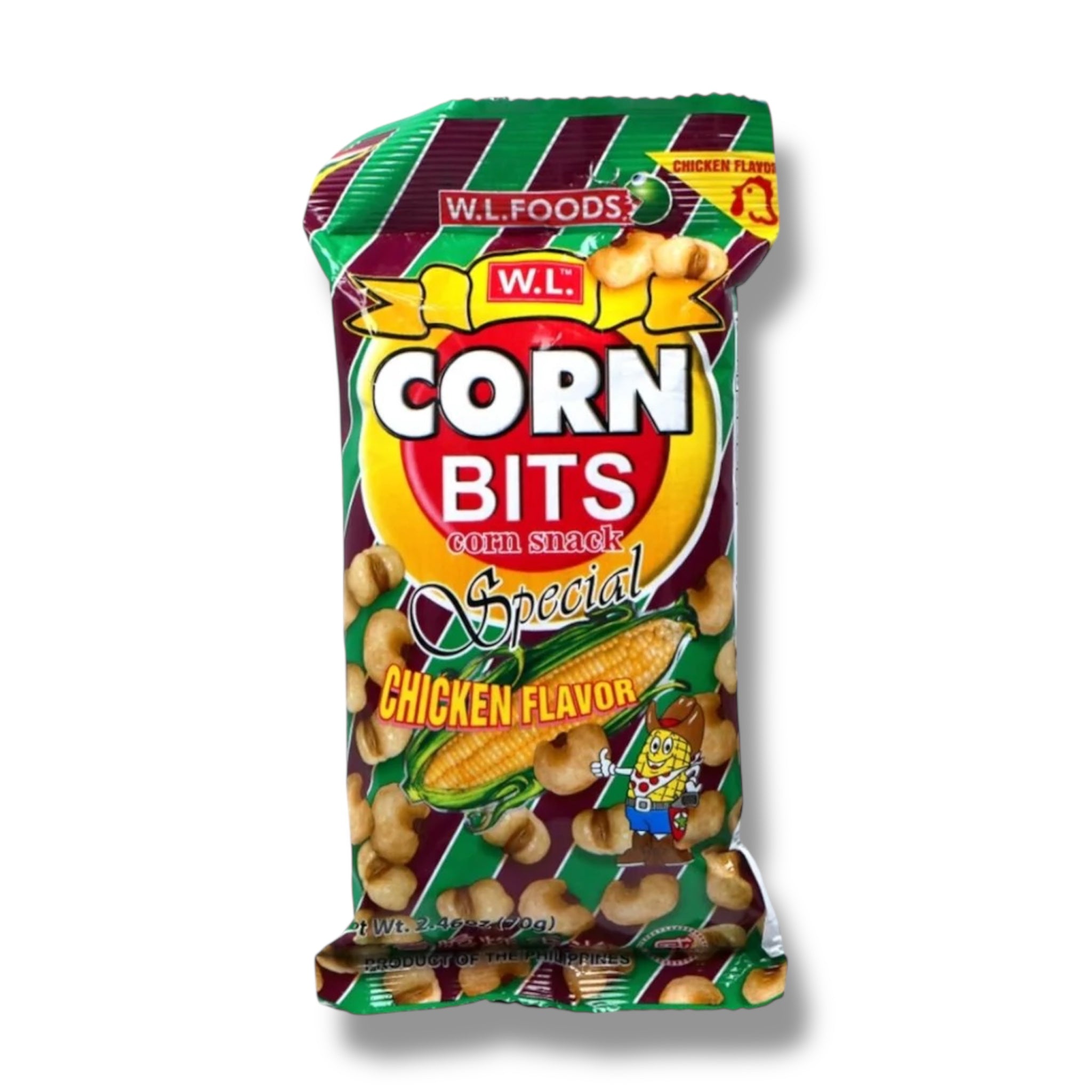 Gerösteter Mais Corn bits Chicken Flavor 70g 🇵🇭 – Candycane